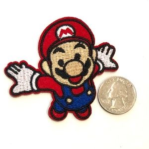 Accessories | Mario Patch Iron On Brothers Diy Video Game Retro | Poshmark
